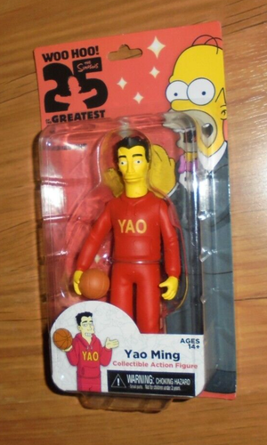 Simpsons 25 of Greatest Guests YAO MING Series 1 Figure NECA 2013 | eBay