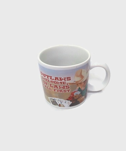 Outlaw Smoking Playing Cards Western Funny In Laws Joke Coffee Mug | eBay