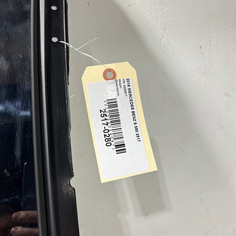 2015-2016 MERCEDES S550 S600 W222 FRONT UPPER PANORAMIC SUNROOF WINDOW ...