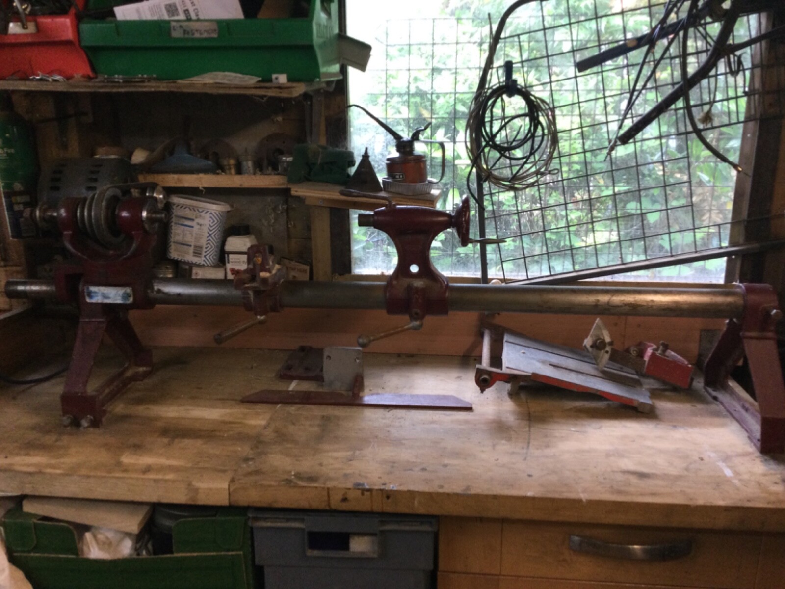 Coronet major woodturning lathe and other parts | eBay UK