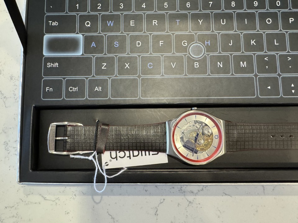 SWATCH James Bond 007 2Q NO TIME TO DIE Skin Irony Edition SS07Z102 ...