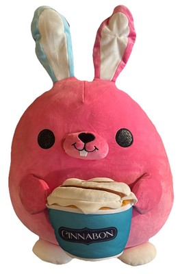 Zuru Snackles Britney Pink Bunny Rabbit 14” Plush Cinnabon 2023 Snack ...