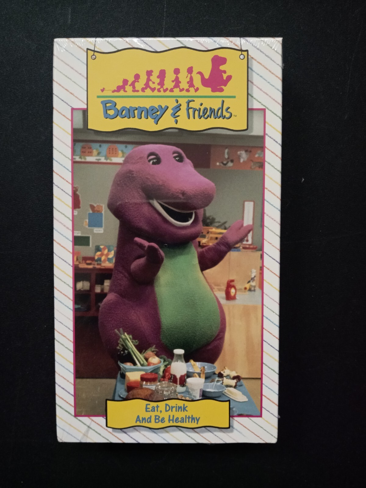 Rare Sealed Barney & Friends 1992 Time Life Video VHS - Eat Drink & Be ...