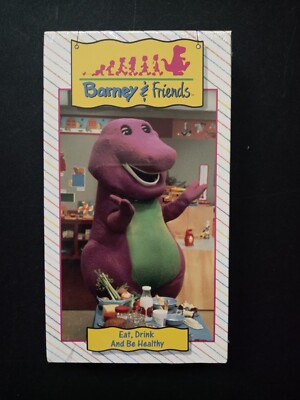 Rare Sealed Barney & Friends 1992 Time Life Video VHS - Eat Drink & Be ...