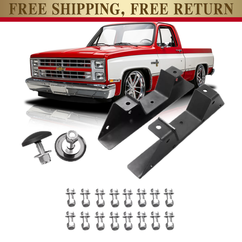 For 73-87 Chevy C10 C20 Truck Upgrate Rear Bolt-on C Notch Frame Kit ...