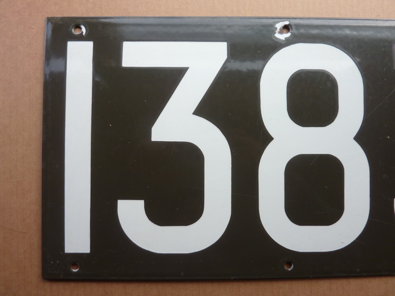 1950's Antique NYC New York City Subway Train R6 Porcelain Number Plate ...