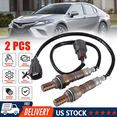 2 Pcs O2 Oxygen Sensors Upstream and Downstream for Toyota Camry Lexus ...