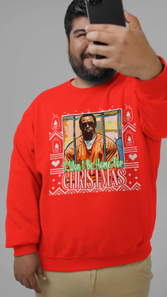 I Won't Be Home For Christmas Diddy Ugly Christmas Sweater Gift Diddy ...