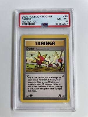 2000 Pokemon TCG Team Rocket Digger 1st Edition #75 PSA 8 NM-MT | eBay