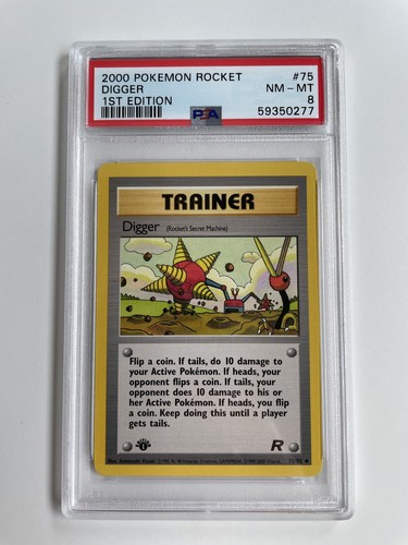 2000 Pokemon TCG Team Rocket Digger 1st Edition #75 PSA 8 NM-MT | eBay