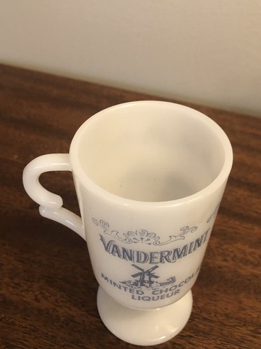 VINTAGE VANDERMINT MINTED CHOCOLATE LIQUEUR 5” DUTCH COFFEE FOOTED ...