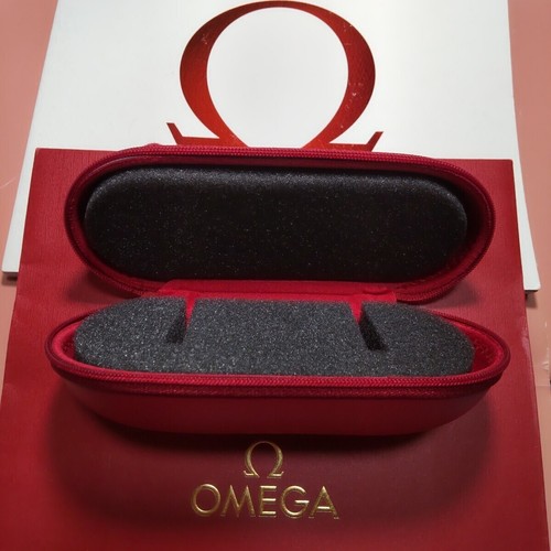 Genuine New OMEGA Red Travel Watch Pouch Box | eBay