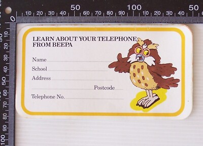 VINTAGE TELECOM STD INTERNATIONAL PHONE CALLS BEEPA ADVERTISING PROMO ...