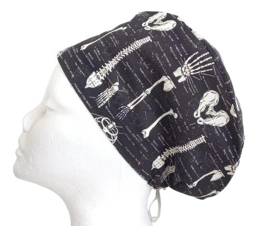 Orthopaedic Anatomy Bones Toggle Scrub Cap Doctor Theatre Nurse ...