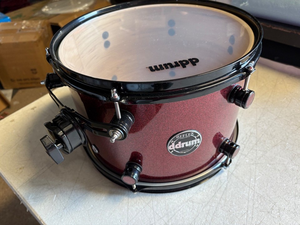ddrum reflex 12 x 8 tom, red sparkle | eBay