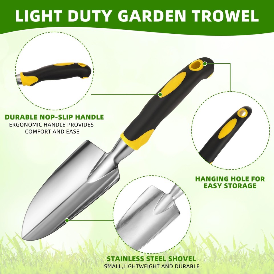 Garden Shovel Aluminum Alloy Heavy Duty Trowel Garden Tool Small ...