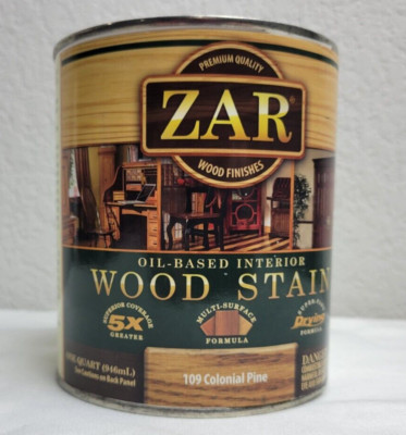 Zar 109 Colonial Pine Oil-Based Interior Wood Stain 1 Quart | eBay