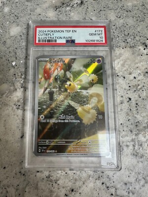 2024 POKEMON TEF EN-TEMPORAL FORCES ILLUSTRATION RARE #172 CUTIEFLY PSA ...