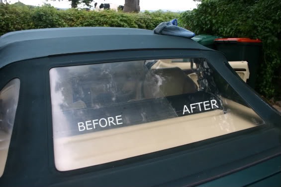 JEEP PLASTIC WINDOW CLEANER POLISHER CLEANER FIX CONVERTIBLE SOFT TOP ...