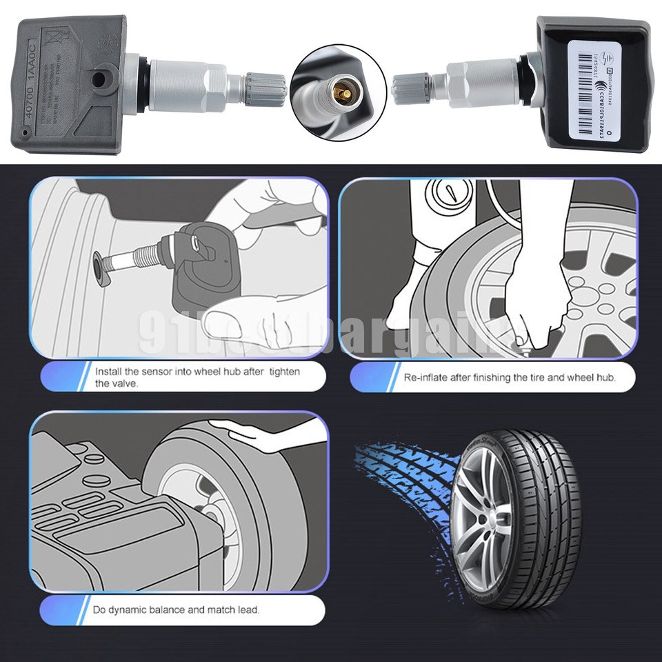 Set(4) Tire Pressure Sensor TPMS For Nissan 350Z Infiniti FX35 FX45 ...