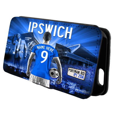 Personalised Ipswich Town iPhone Case Football Flip Phone Cover Mens ...