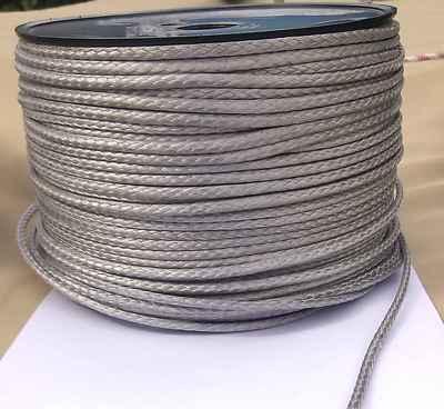 4mm X 10M Silver Dyneema SK78 Fiber Synthetic Winch marine anchor rope ...