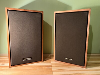 2 VINTAGE REALISTIC Radio Shack MC-1201 40-1990 Bookshelf Speakers ...