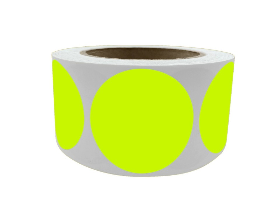 Royal Green Large Colored 3 Inch Circle Stickers (75mm) Round Labels on ...