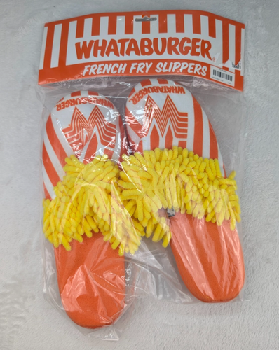 Whataburger French Fry Slippers Adult sz XL Mens 13-14 NEW | eBay