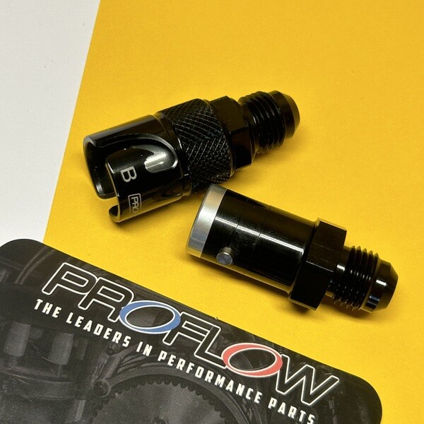 Proflow PFEQR101-06B 6AN JIC male Dry break quick release Black | eBay