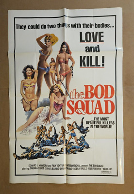 THE BOD SQUAD 1974 Genuine 27"x41" 1-sheet movie poster SEXY Robert McGinnis art | eBay