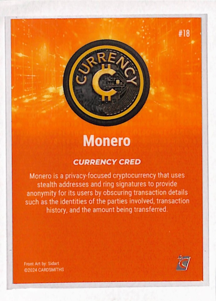 2024 Cardsmiths Currency Series 4 - #18 Monero Rainbow Foil | eBay