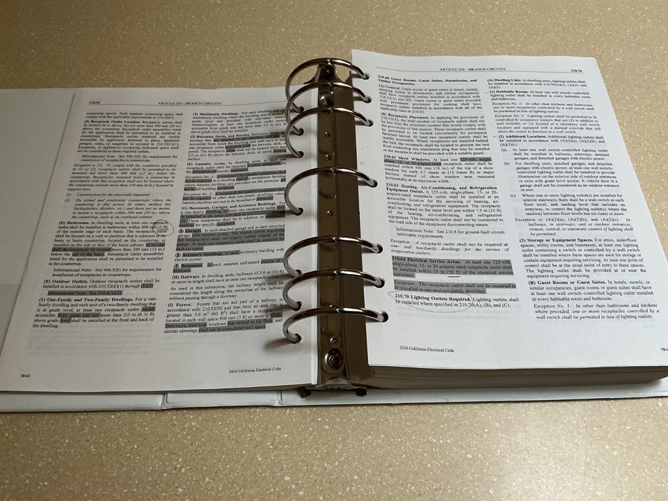 2016 California Electrical Code (CBC), Title 24, Part 3 Ring-Bound | eBay