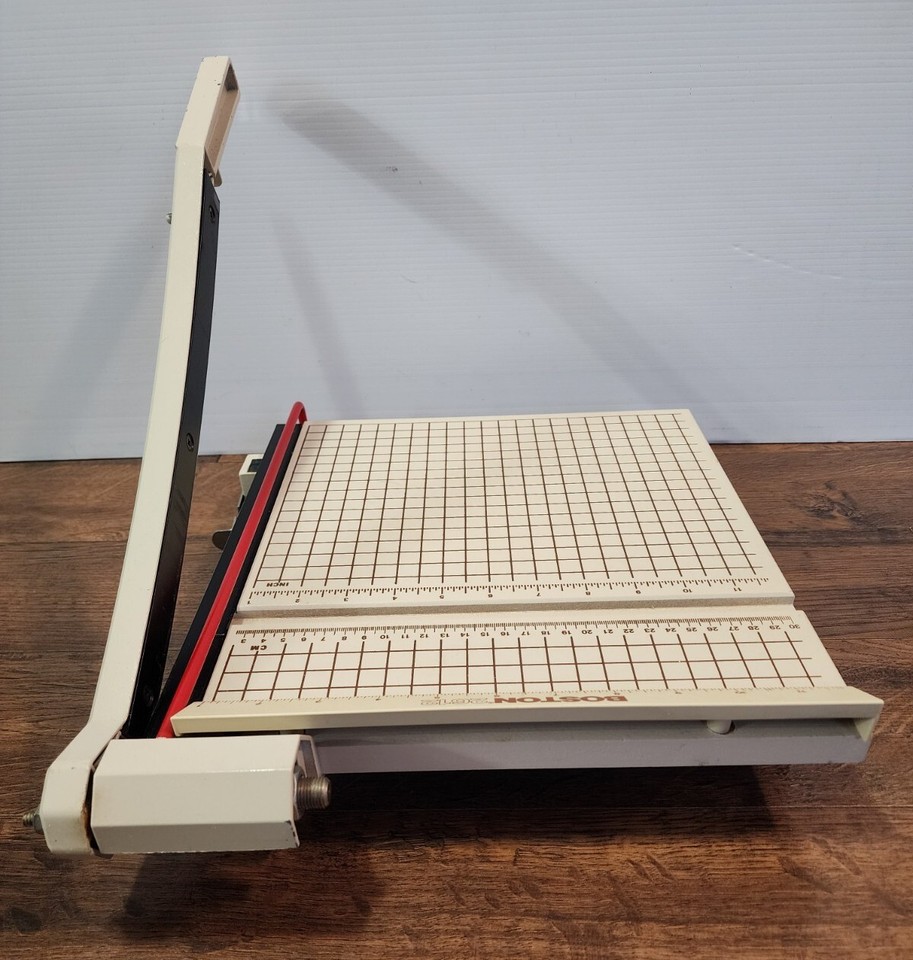 VINTAGE BOSTON 2612 PAPER CUTTER TRIMMER HEAVY DUTY, Very Nice | eBay