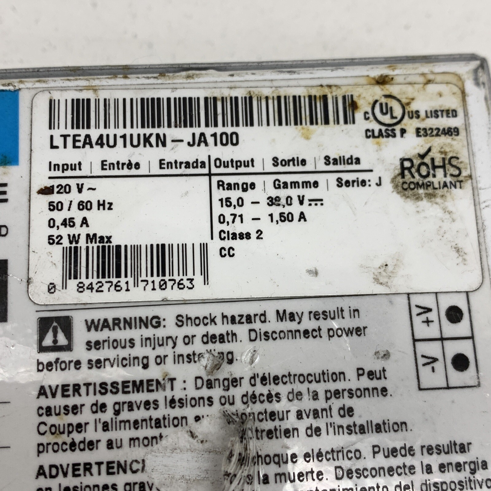 Lutron 2-Wire LED Driver 20VDC 12W 120V Hi-Lume 1 Dimmable LTEA4U1UKN ...