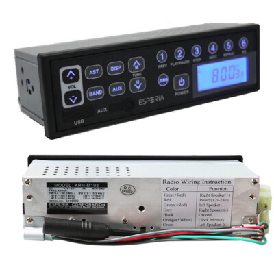 12V/24V Truck Tractor Excavator Radio Audio Stereo Unit AM FM MP3 w ...