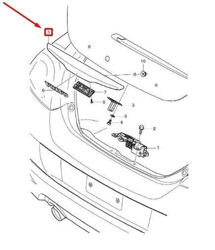 Volvo C30 Tailgate Handle 31218231 OEM for sale online | eBay