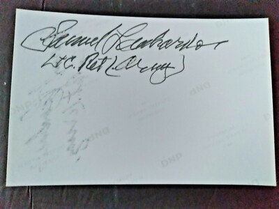 ARMY LTC SAMUEL LOMBARDO USA WW2 HERO USA ICON SIGNED AUTOGRAPHED 4X6 ...