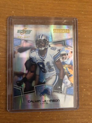 2008 Select Scorecard Calvin Johnson Megatron Detroit Lions Georgia ...