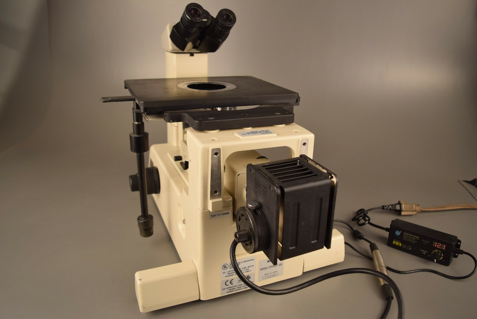 Nikon Epiphot 200 Binocular INVERTED Microscope METALLURGURGICAL NEW ...