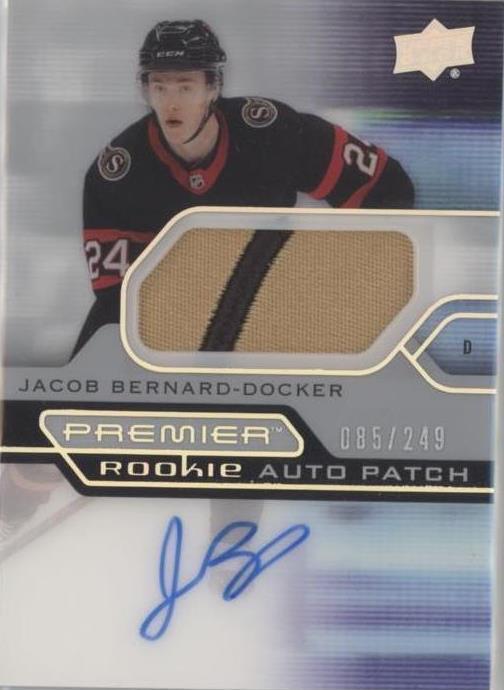 2021-22 Upper Deck Premier - Acetate Rookie Auto Patch Jacob Bernard ...