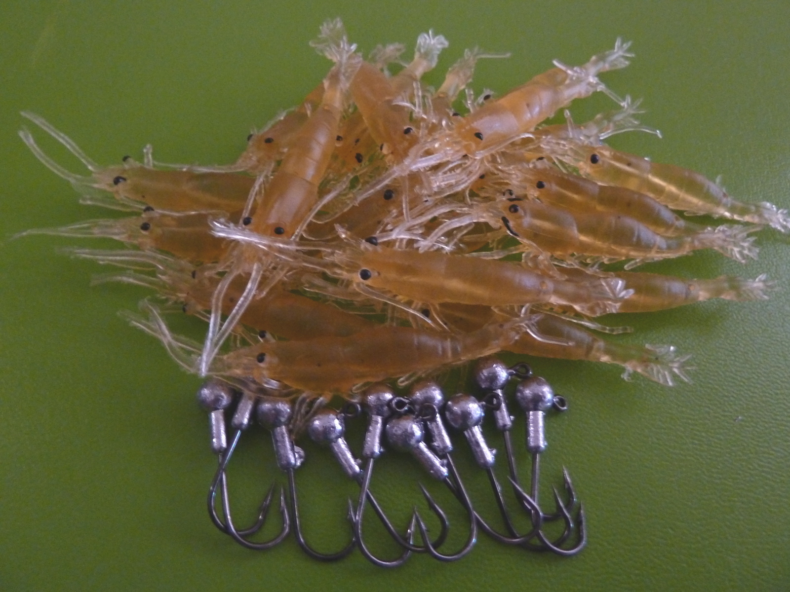 20x +10 JIG HEAD Soft plastic Bass Yabbie Prawn Shrimp Lure 50mm ...