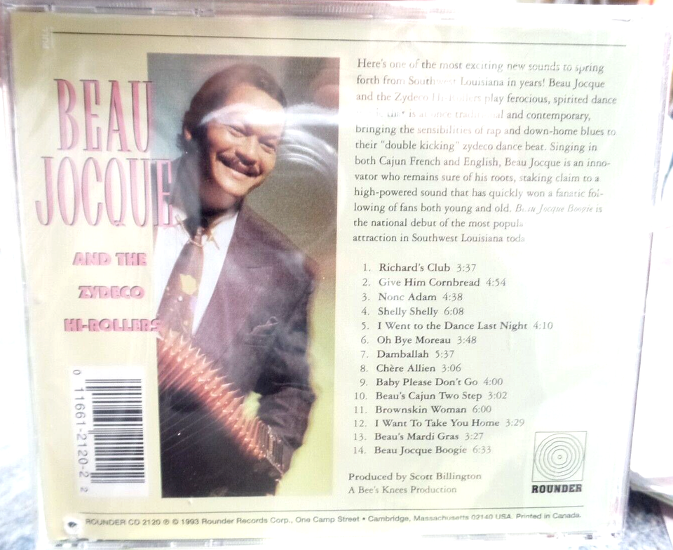 Beau Jocque Boogie by Beau Jocque & The Zydeco Hi-Rollers 1993 CD ...
