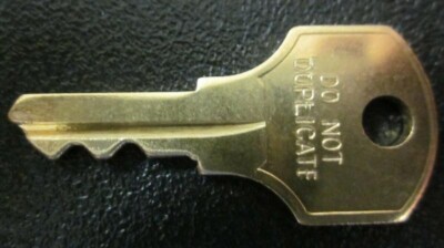 Service Key for M.H. Rhodes Parking Meters. Master Key for Top lock ...