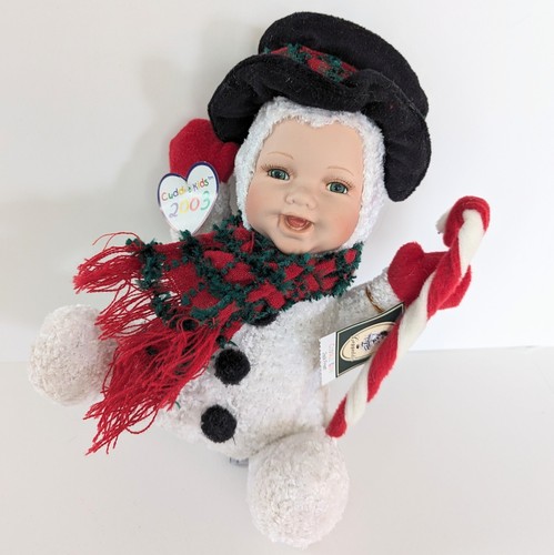 Geppeddo Cuddle Kids Collectible Doll Jack Frost Winter Snowman 10 ...