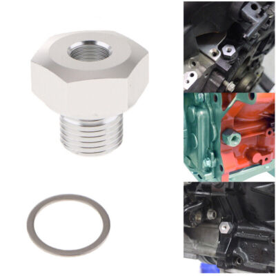 M16x1.5 Adapter to 1/8 NPT Oil Pressure Sensor Adapter for GM LS Series ...