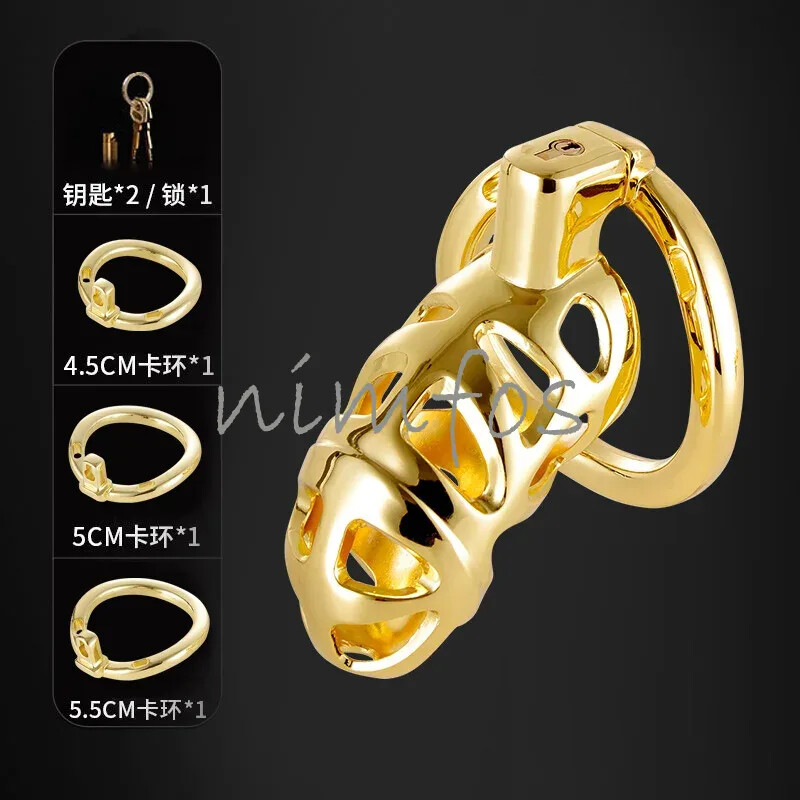 Metal Male Chastity Device Cabra Cage Breathable Anti Cheating Lock ...