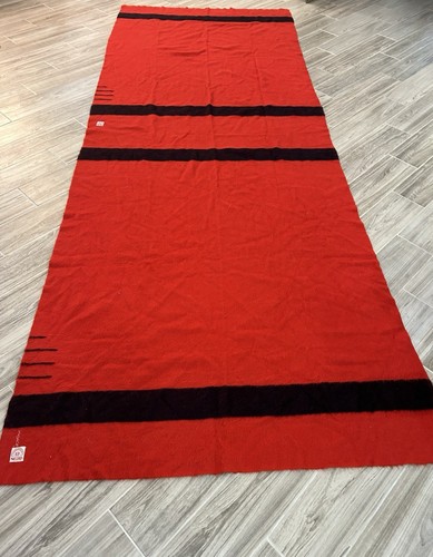 Vintage 1920-30’s Hudson’s Bay Red 3.5 Point Unseperated Wool Blanket ...