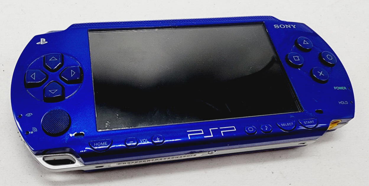 Sony PSP 1000 console Blue Handheld system Japan