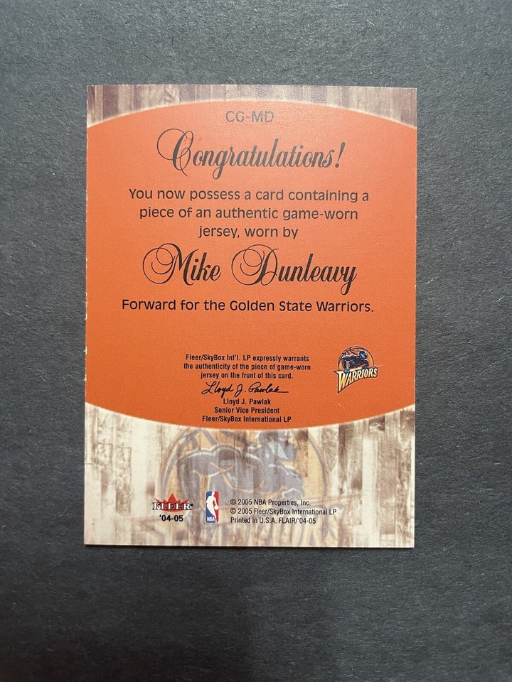 MIKE DUNLEAVY / JASON RICHARDSON 2004-05 FLAIR COURTING GREATNESS ...